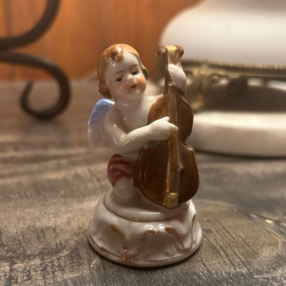 Vintage | Accents | Vintage Mini Cherub With Violin Made In Japan ...